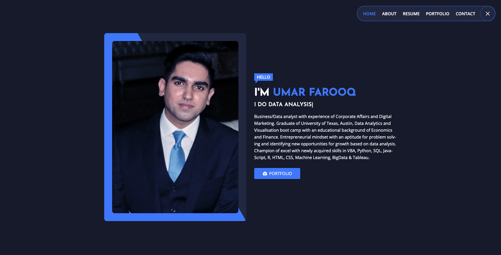 Umar Farooq - Personal Portfolio
